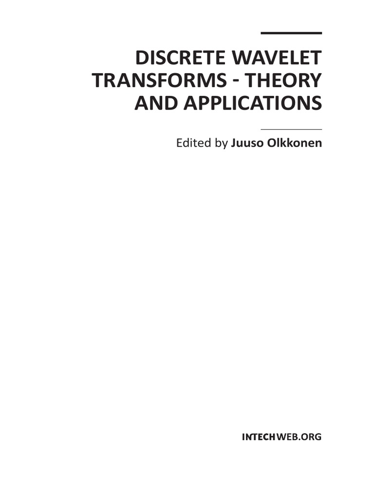 Discrete Wavelet Transforms - Theory and Applications | PDF | Wavelet | Time Series