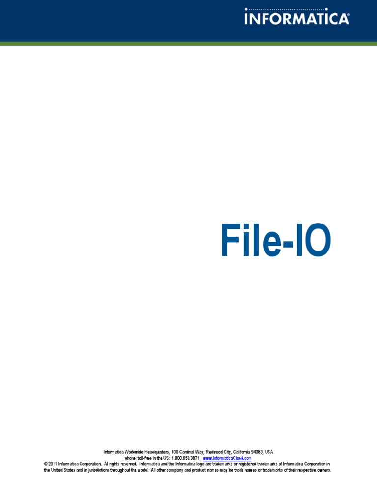 FileIO Connector UserGuide | PDF | Filename | Computer File