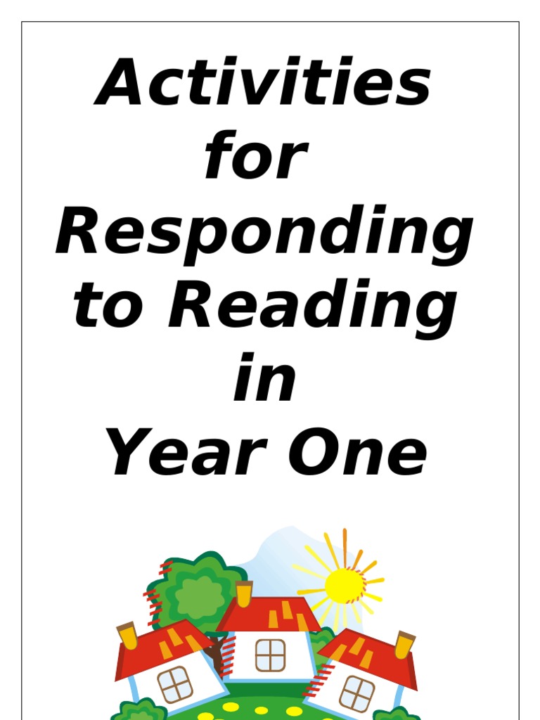 Year 1 Reading Response Activities | PDF | Reading (Process ...