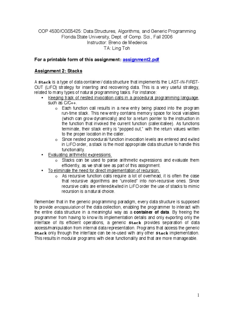 Assignment 2 Pdf Subroutine Programming Paradigms