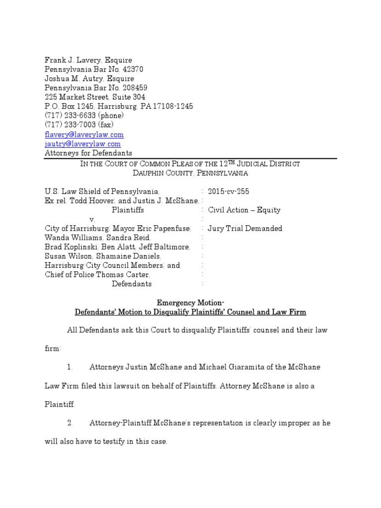 Motion to Disqualify - Unsigned | Pro Se Legal Representation In The ...