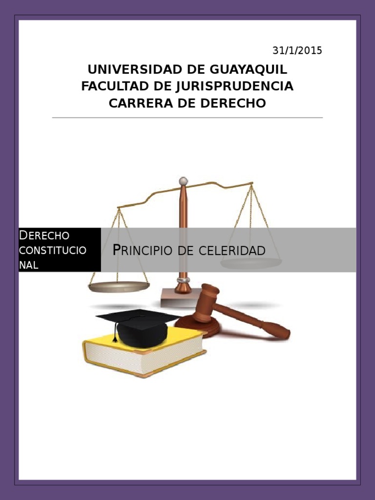 Principio de Celeridad | PDF | Ley procesal | Juez