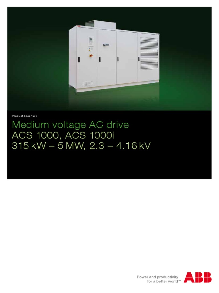 ACS 1000 Medium Voltage Drives Overview | PDF