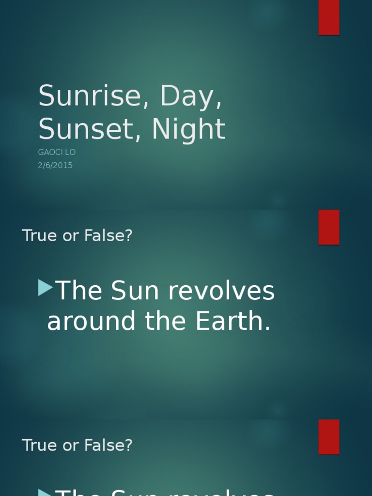 Earth's Rotation: Day and Night Explained | PDF | Travel | Science ...