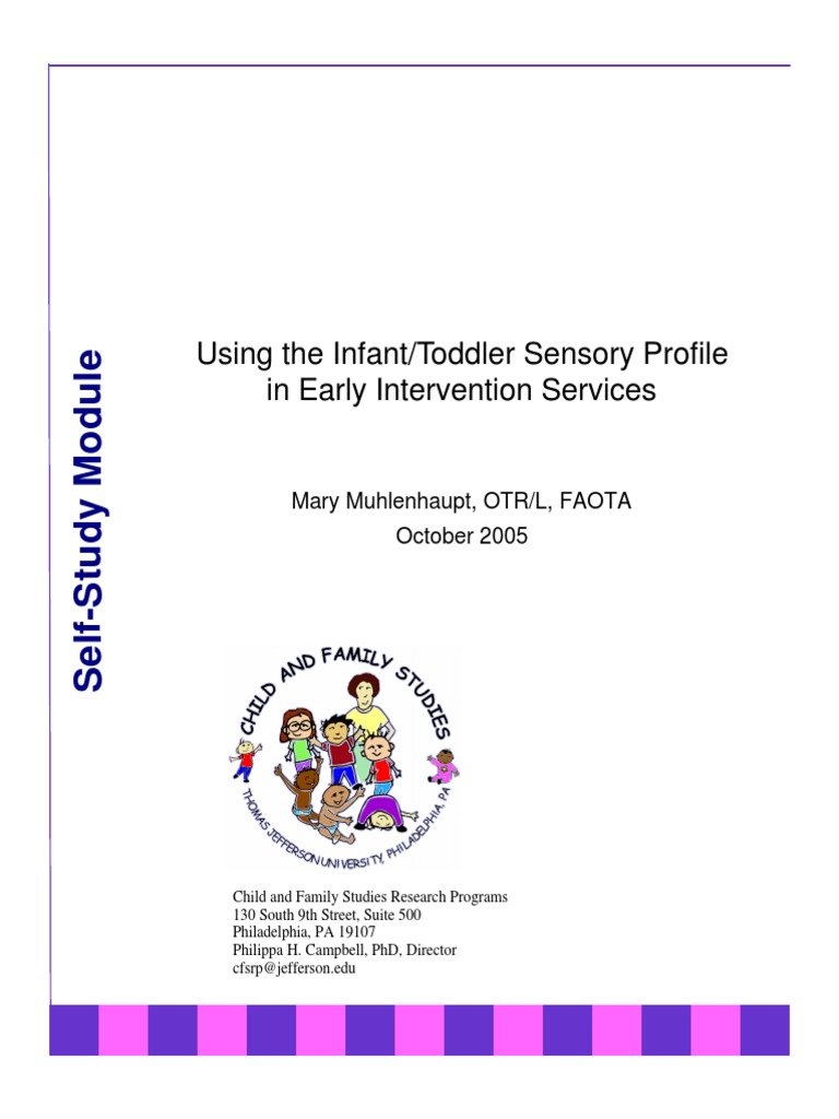 Using the Infant/Toddler Sensory Profile in Early Intervention Services ...