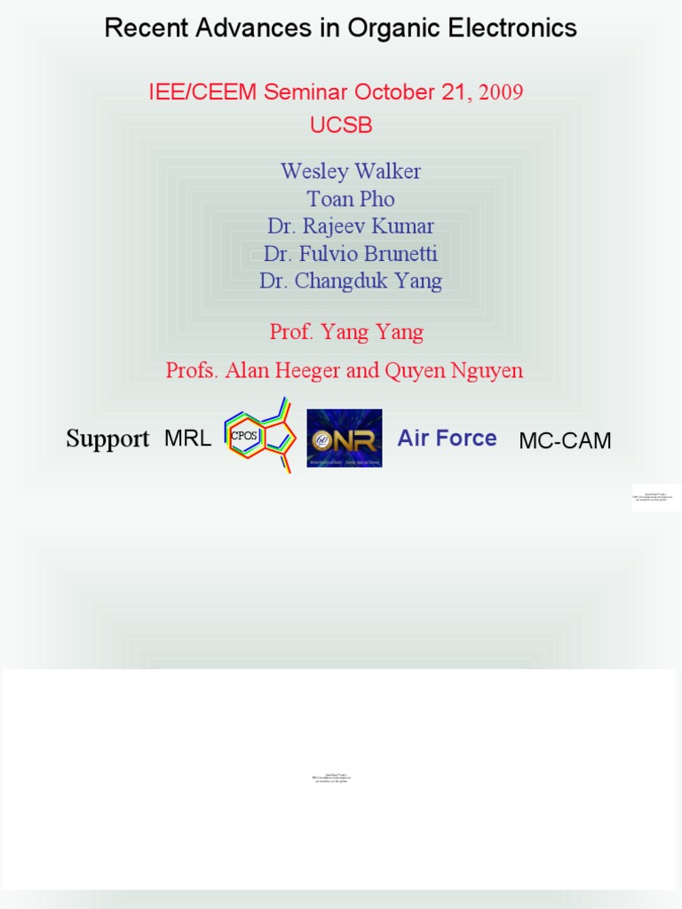 Fred Wudl | PDF | Oled | Electronic Engineering