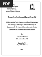 Demulsifier Bottle Test Procedure | PDF | Emulsion | Petroleum