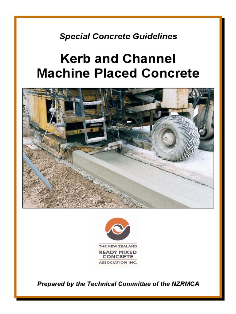 Kerb and Channel Machine Placed Concrete PDF | PDF | Concrete ...