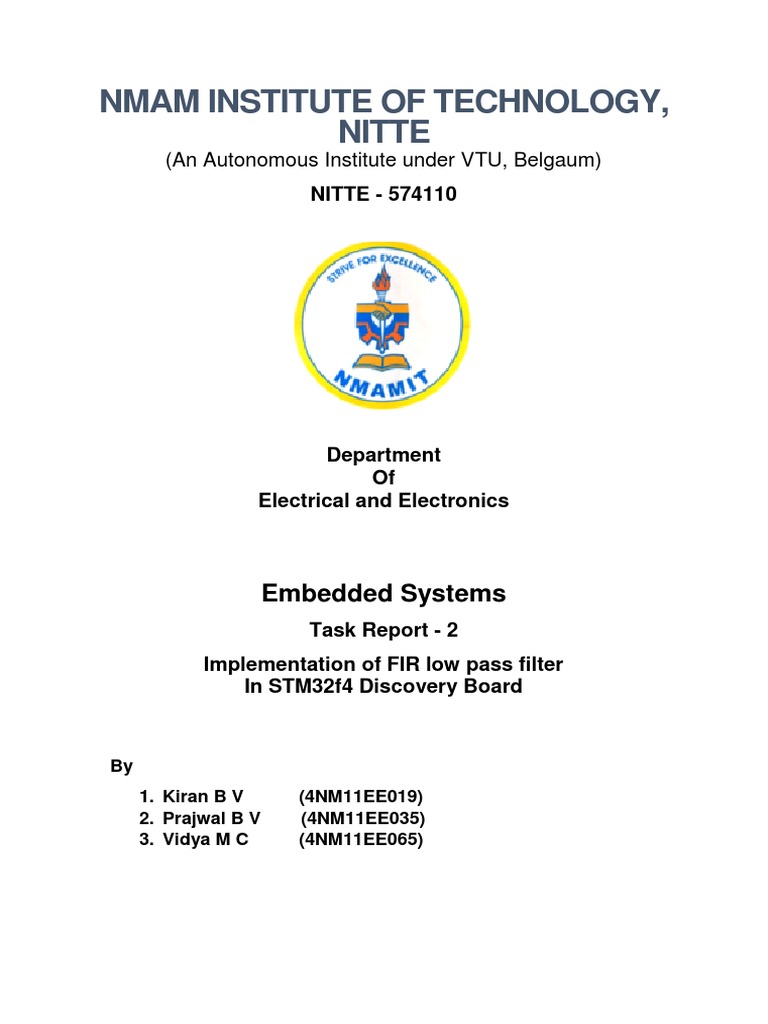 FIR Low Pass Filter | PDF | Low Pass Filter | Sampling (Signal Processing)