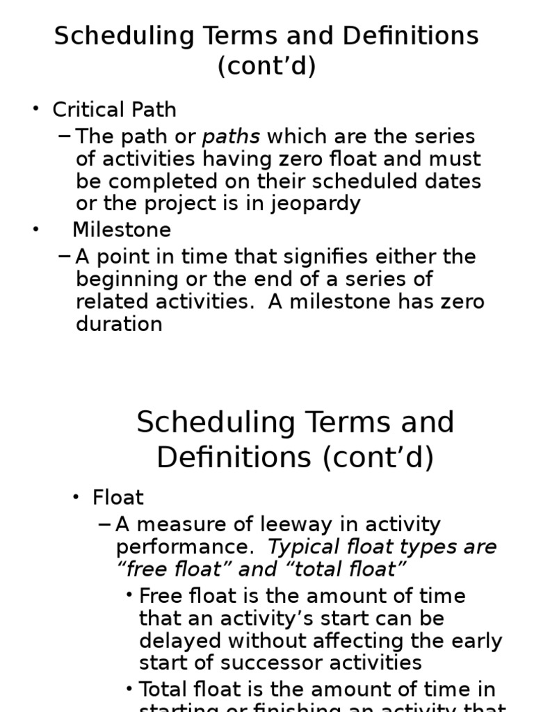 Scheduling Terms and Definitions (Cont'd) | PDF | Computers ...