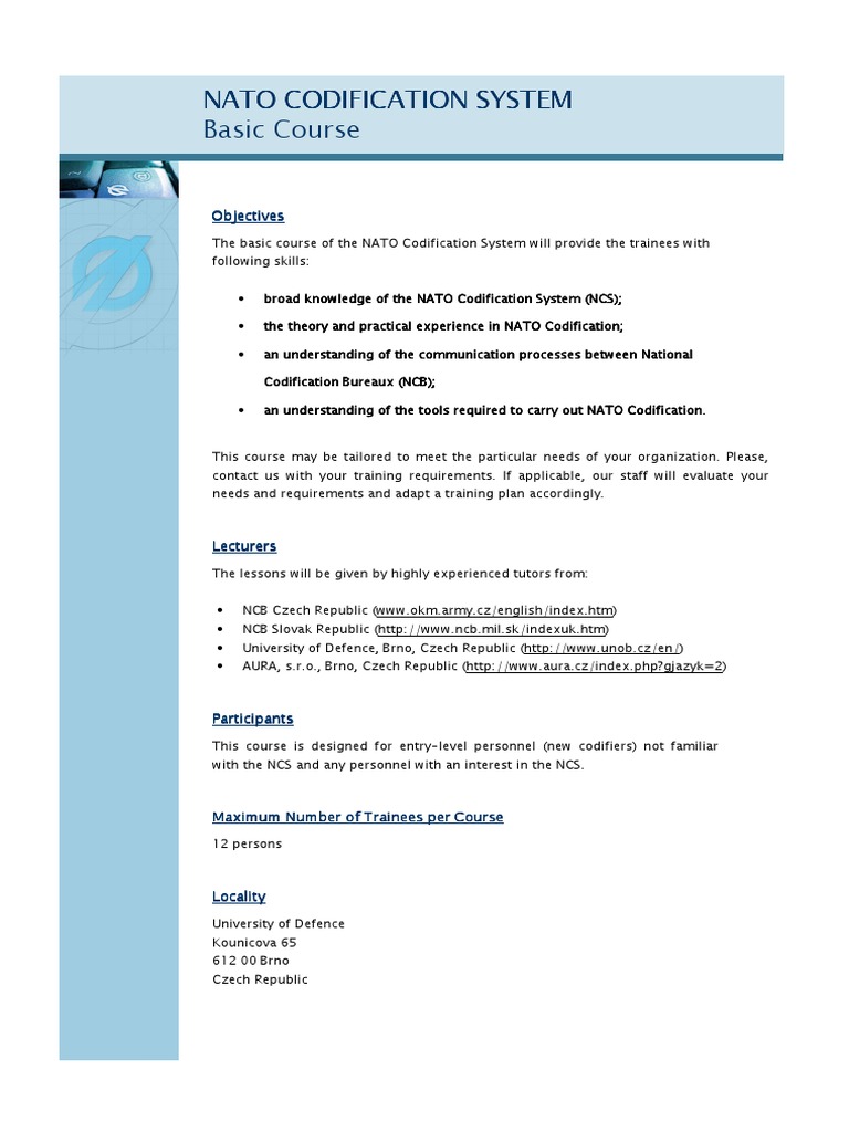 Nato Codification System | PDF | Business | Computing And Information ...