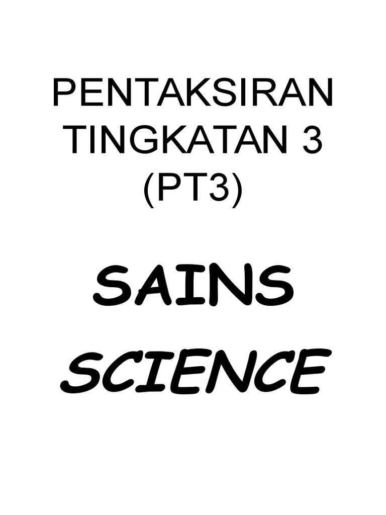 Science PT3 | PDF
