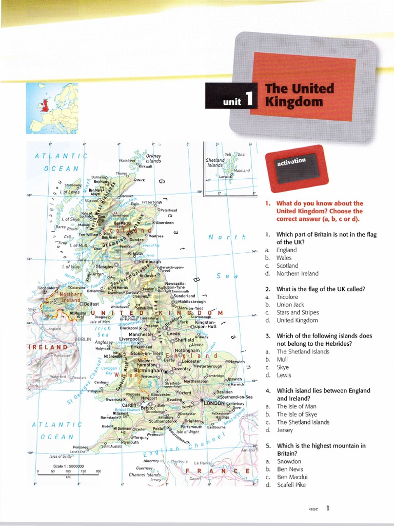 The Geography of The Uk | PDF | Lake District | United Kingdom