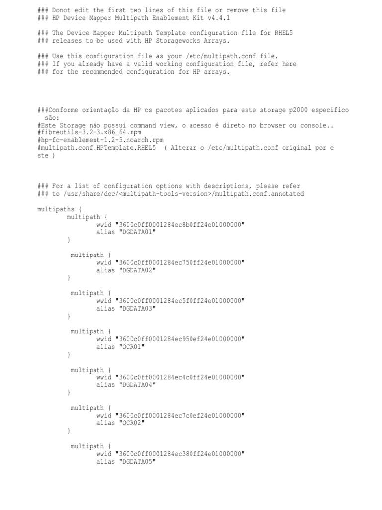 Multipath - Conf HP MSA1000 | PDF | Computing | Software
