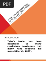 Ralph Tyler Model of Curriculum Development | PDF | Curriculum | Evaluation