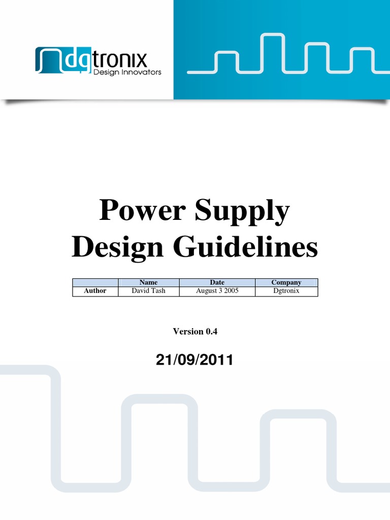 Power Supply Design Guidelines PDF | PDF | Power Supply | Rectifier