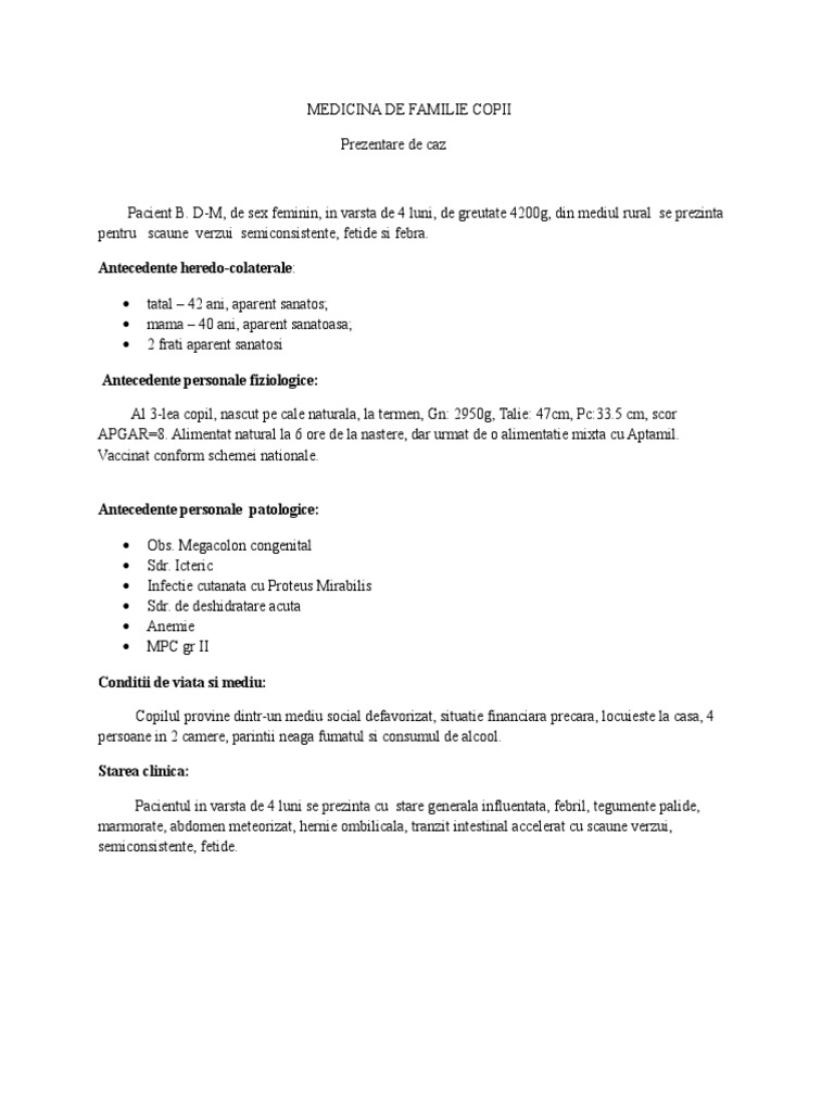 Medicina de Familie Copii | PDF