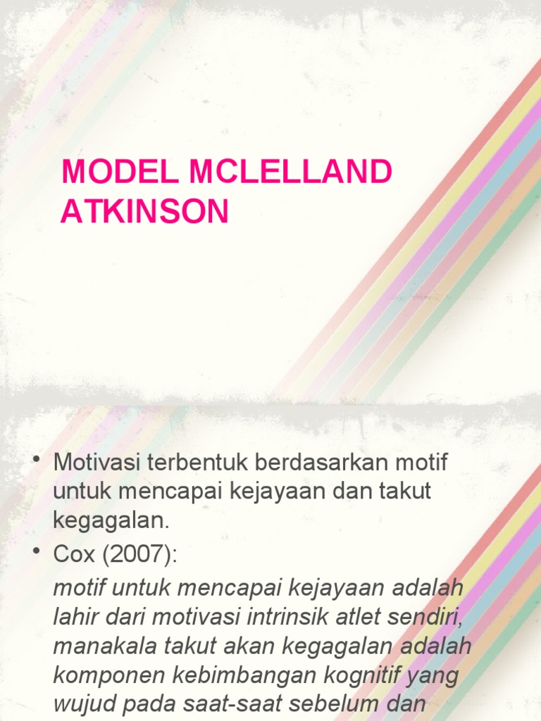 Model Mcclelland Dan Atkinson | PDF | Karier & Perkembangan