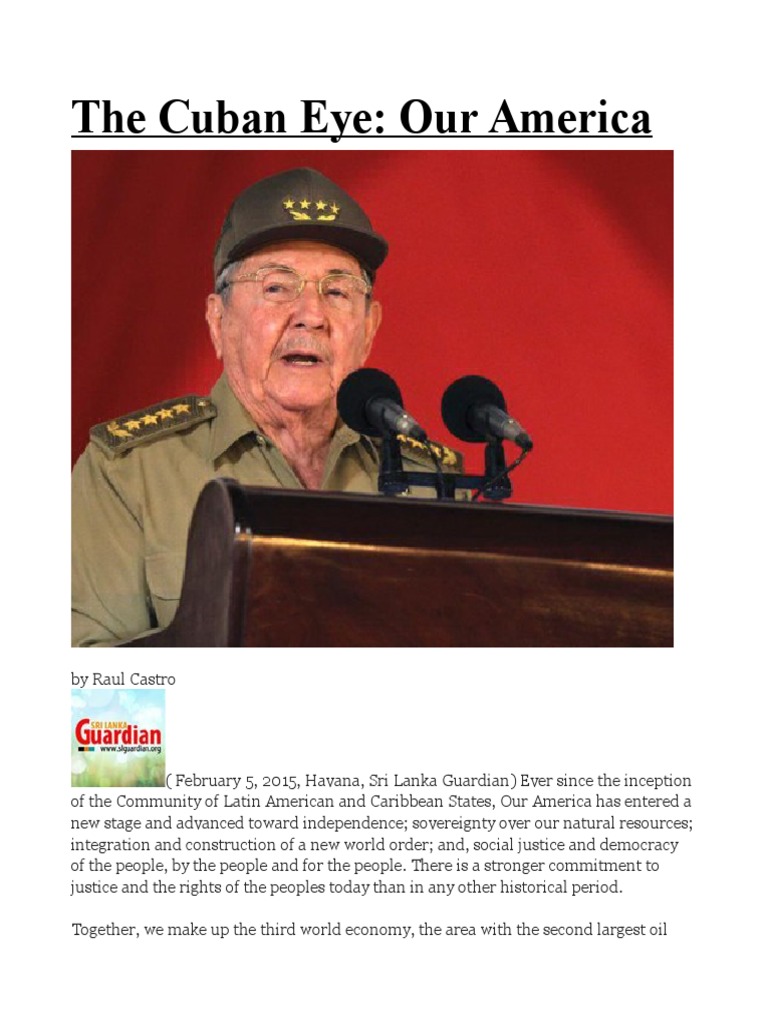 The Cuban Eye Our America | PDF | Cuba | Poverty