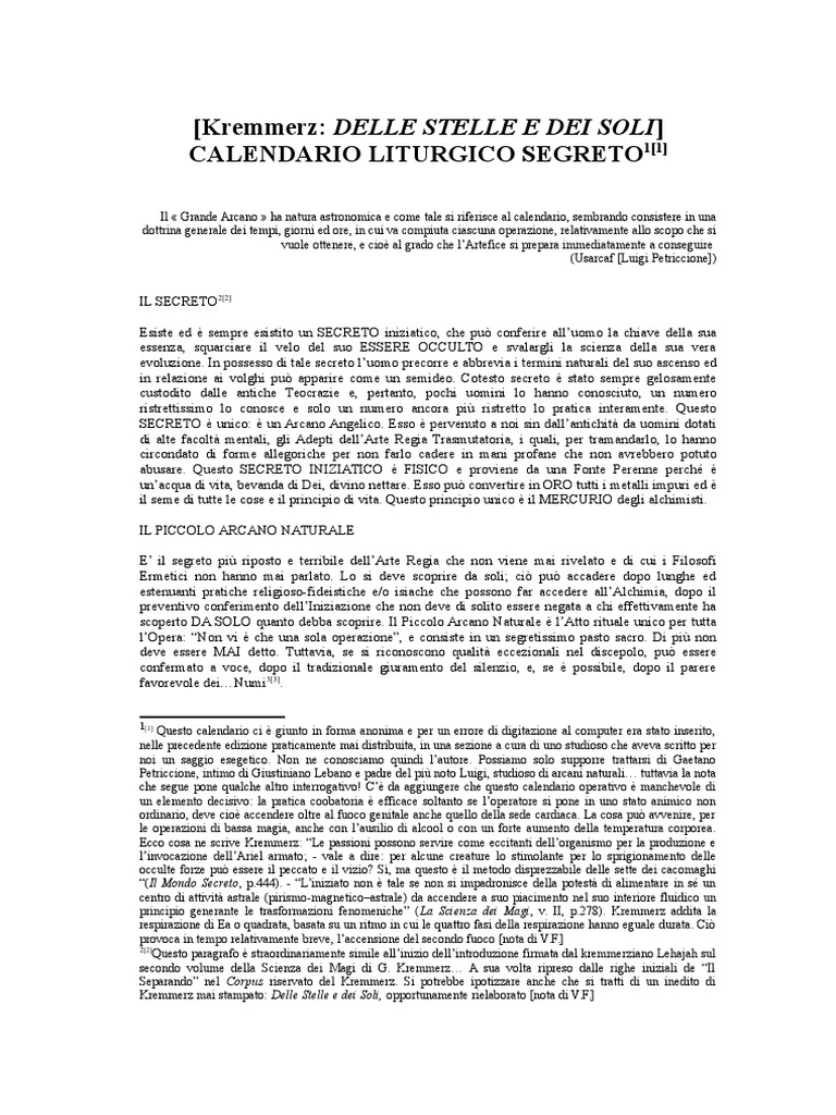 Kremmerz - Arcana Arcanorum | PDF