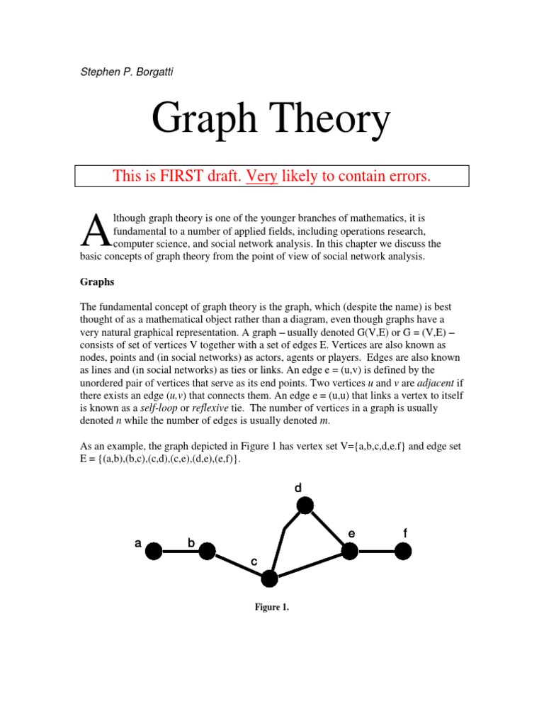 Graph Theory Chap | PDF | Vertex (Graph Theory) | Graph Theory