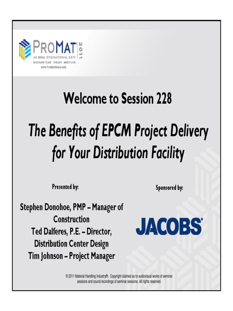 Epcm Jacob | PDF | Project Management | Construction Management