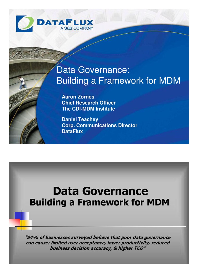 Data Governance: Building a Framework for MDM | Data Quality | Governance
