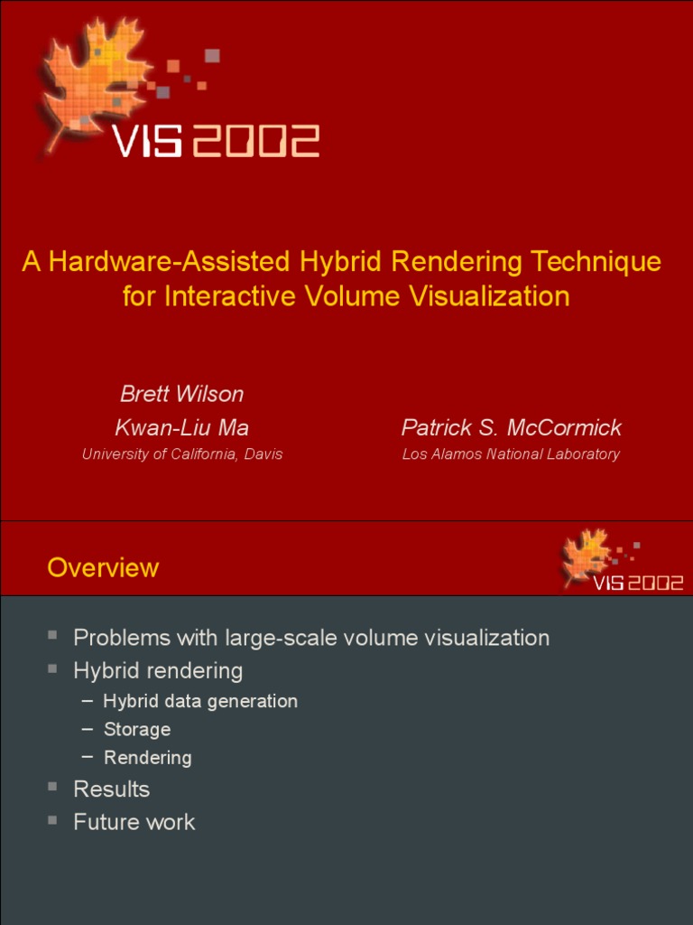 A Hardware-Assisted Hybrid Rendering Technique For Interactive Volume Visualization | PDF ...