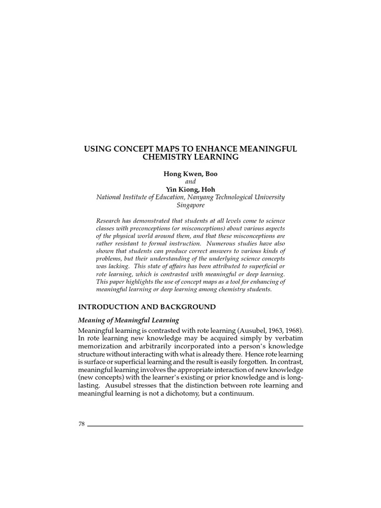 Concept Map | PDF | Constructivism (Philosophy Of Education) | Ionic ...