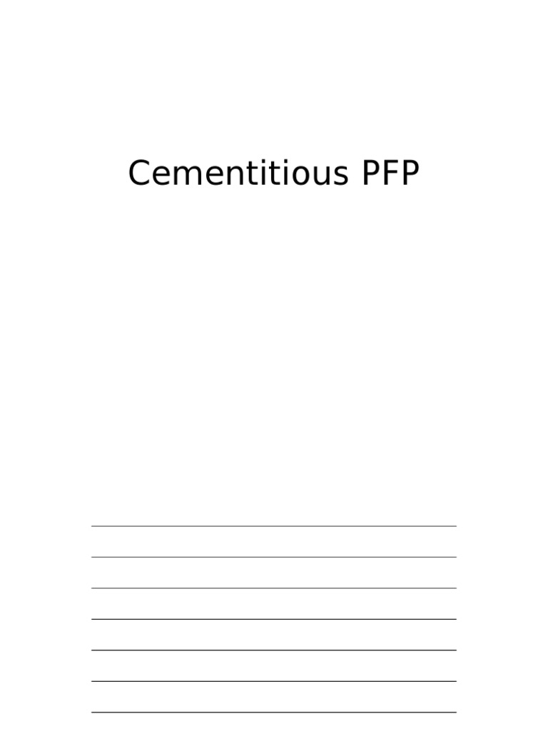 Cementitious PFP | PDF | Building | Concrete