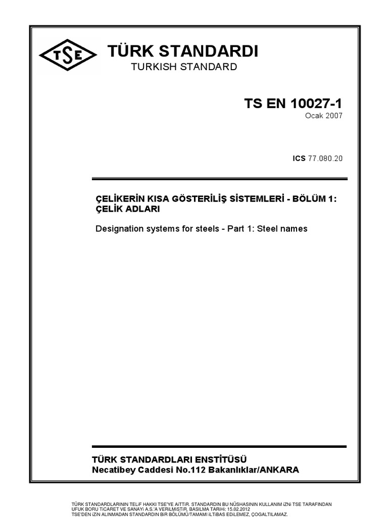 TS - en - 10027 - 1 - 2007 | PDF