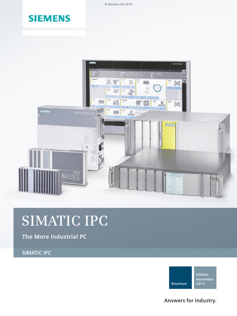 Brochure Simatic Industrial Pc En Pdf Solid State Drive Personal