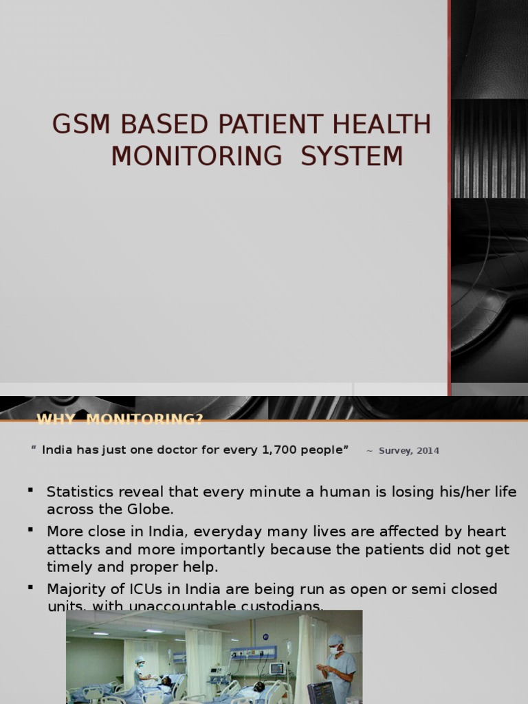 Gsm Based Patient Health Monitoring System | Monitoring (Medicine) | Sensor
