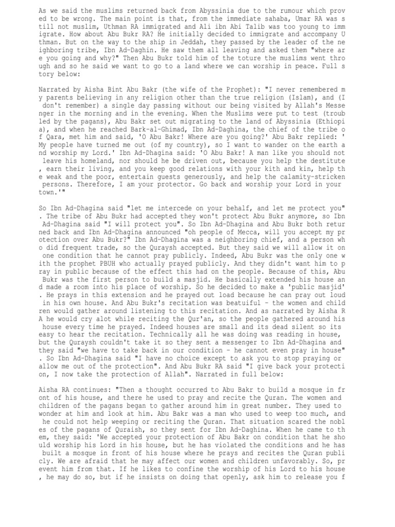 Seerah of Prophet Muhammed 17 - The Second Migration To Abyssinia ...