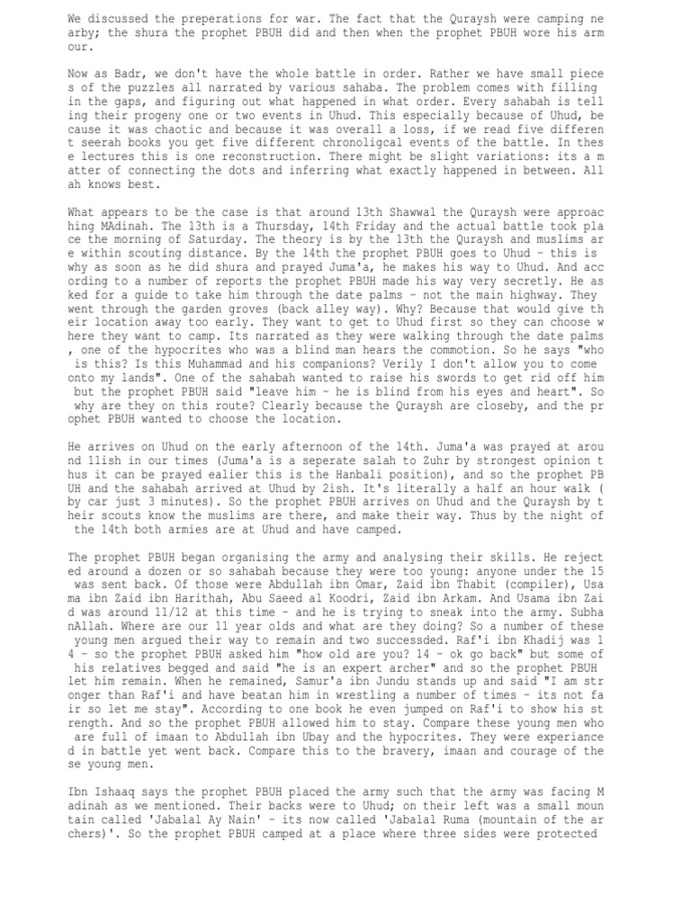 Seerah of Prophet Muhammed 47 - The Battle of Uhud Part 2 (With Maps ...