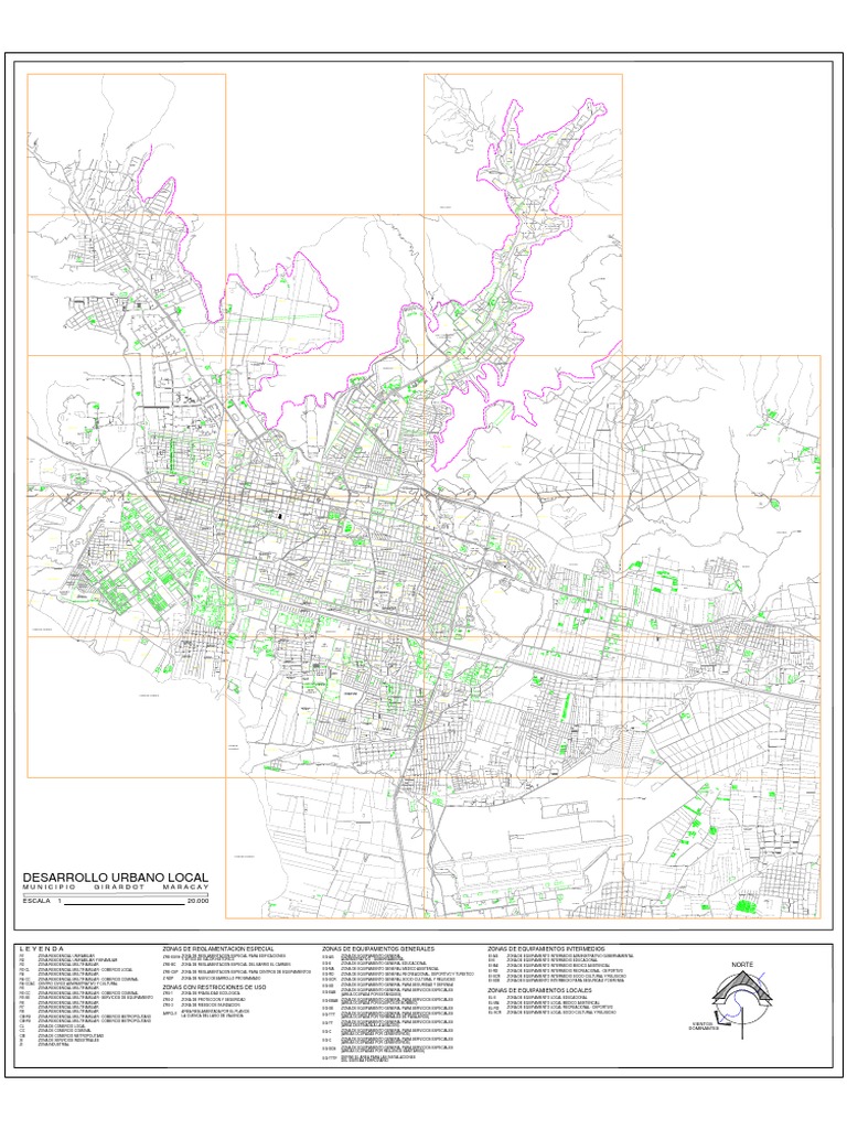 Mapa de calles y barrios de Maracay, Venezuela | PDF