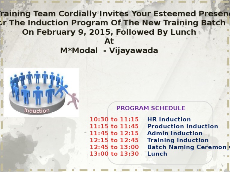 Induction Invitation | PDF