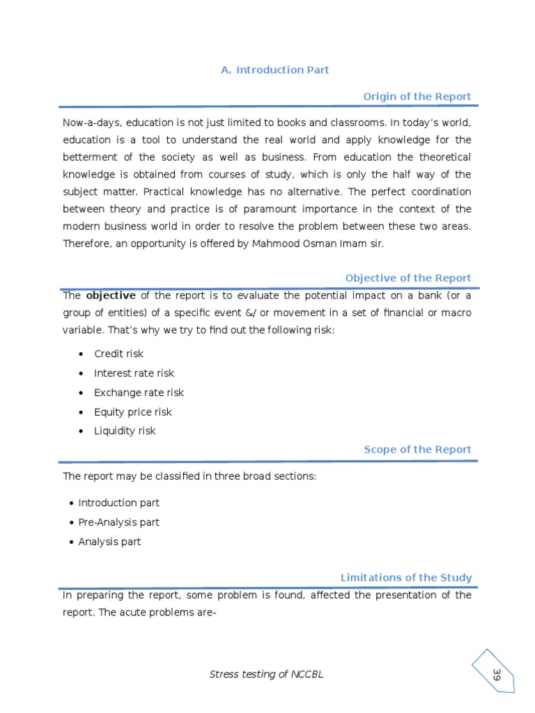 Stress testing | Market Liquidity | Bond Duration