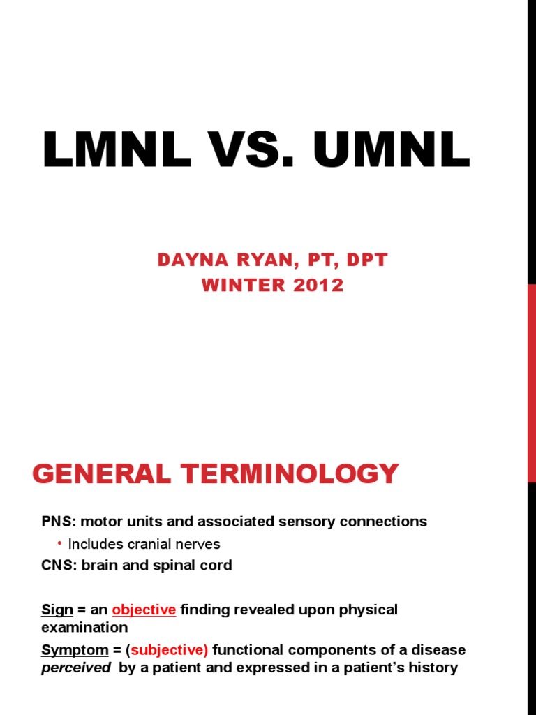LMNL Vs Umnl | PDF | Amyotrophic Lateral Sclerosis | Poliomyelitis