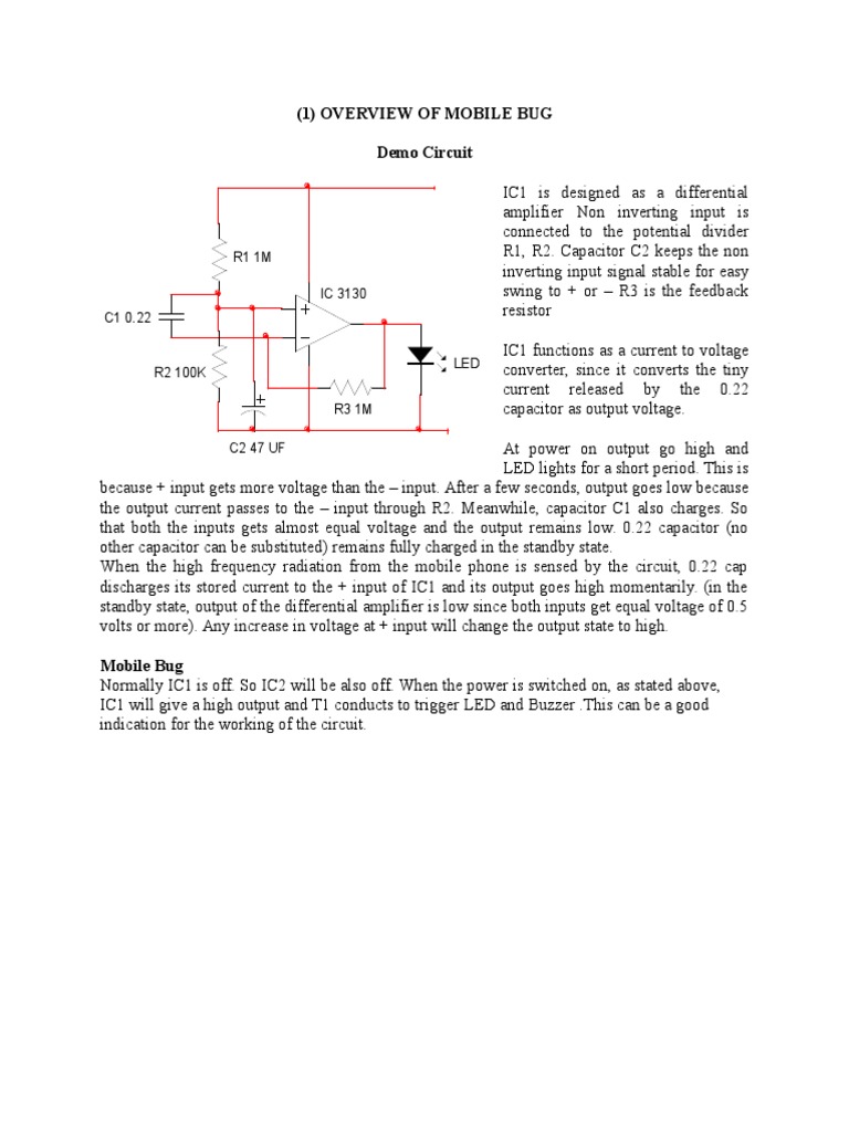 Mobile Bug Project Report Doc 1847 | PDF | Bipolar Junction Transistor ...