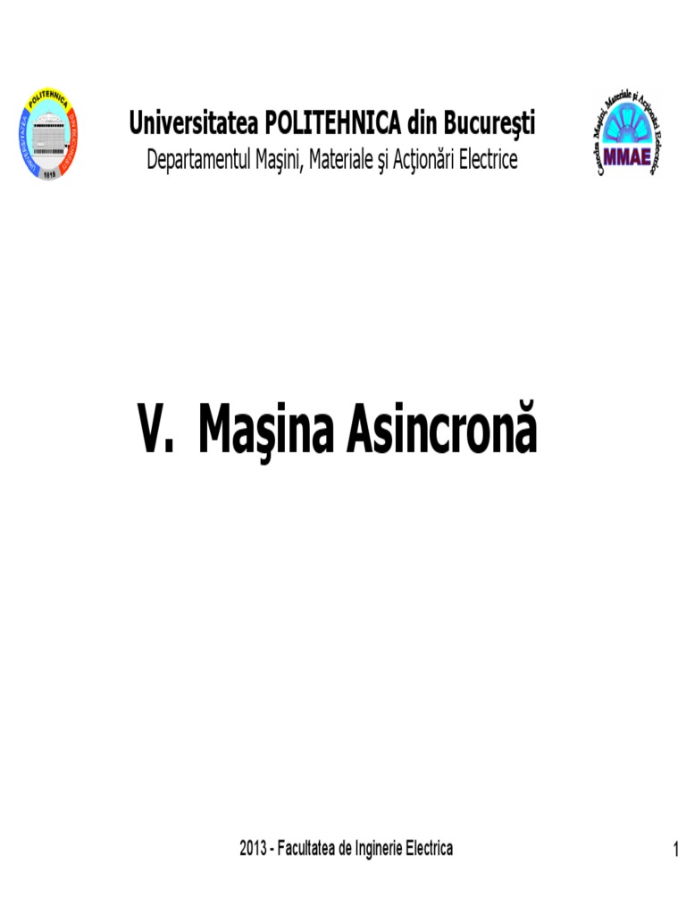 Cap5.ME Masina Asincrona-1 | PDF