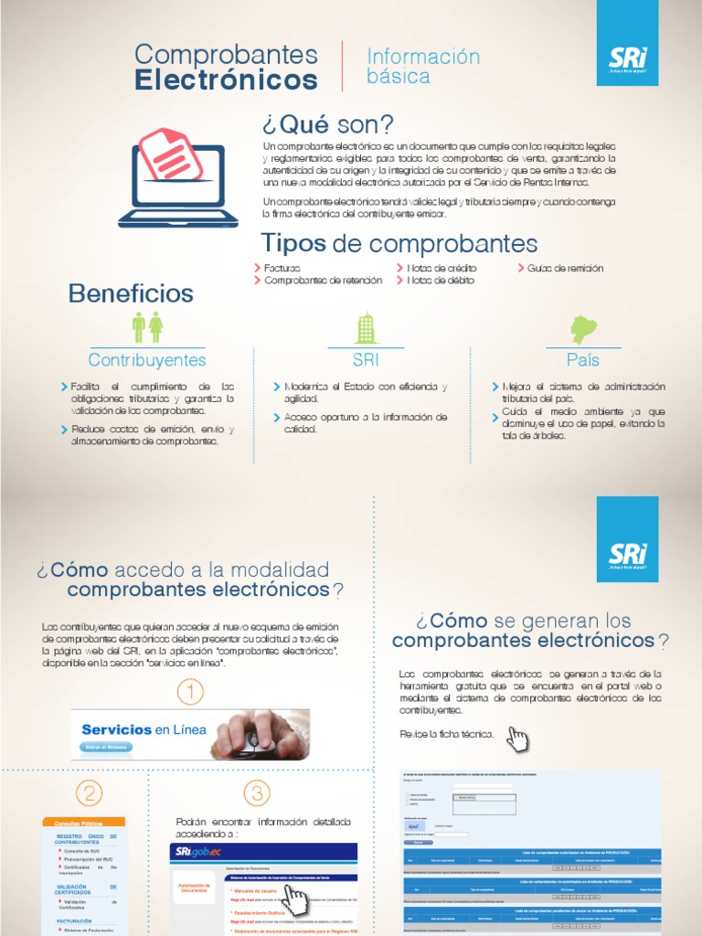 Guía Básica de Comprobantes Electrónicos | PDF | Red mundial | Internet ...