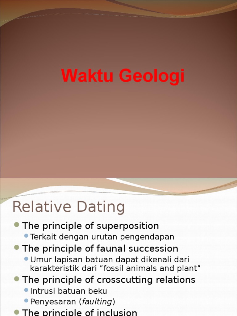 Relative Dating Principles | PDF | Geology | Radioactive Decay