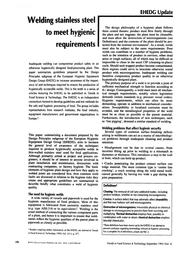 Welding Hygienic Requirements | PDF | Welding | Construction