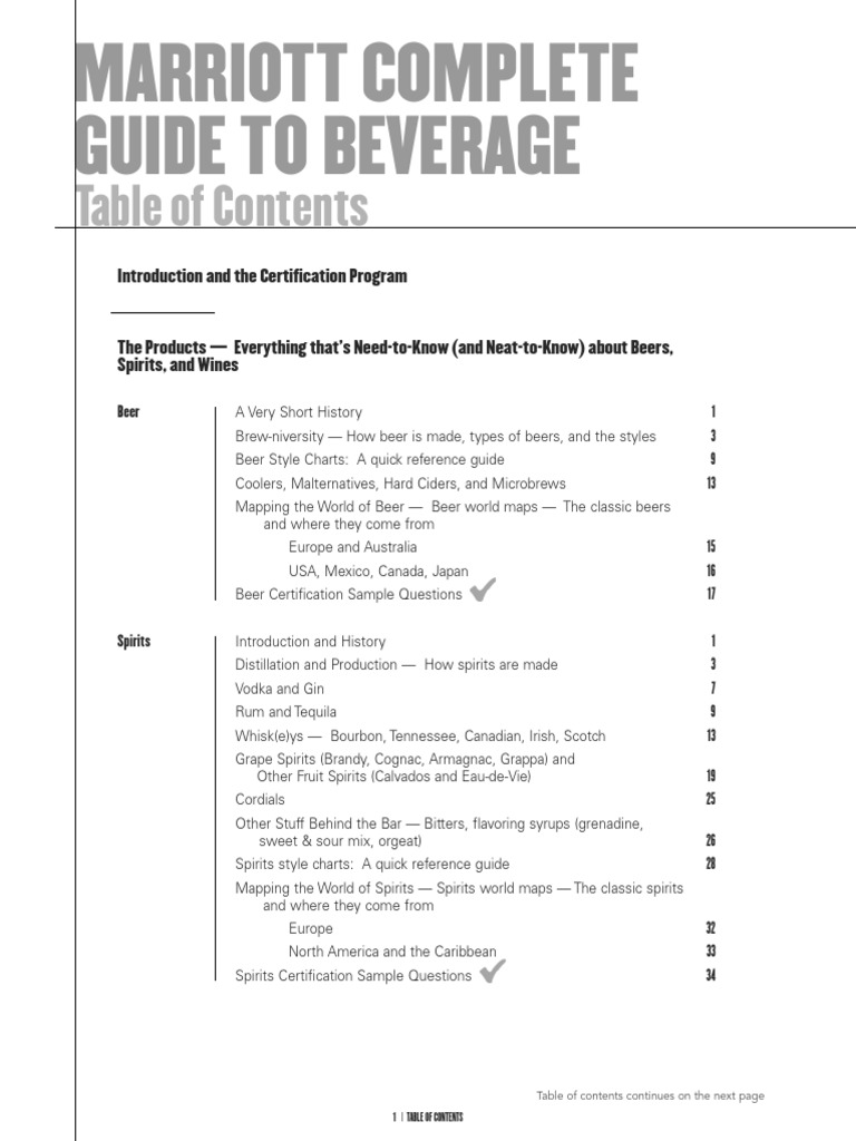 Complete Beverage Guide Part 1 | PDF | Brewing | Beer
