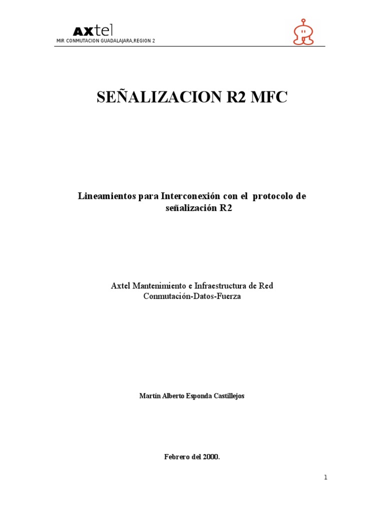 Curso R2 MFC (GCLL) | PDF | Señalización (Telecomunicaciones) | Telefonía