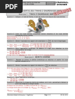 TD Engrenage Correction | PDF | Transmission (Mécanique) | Machine