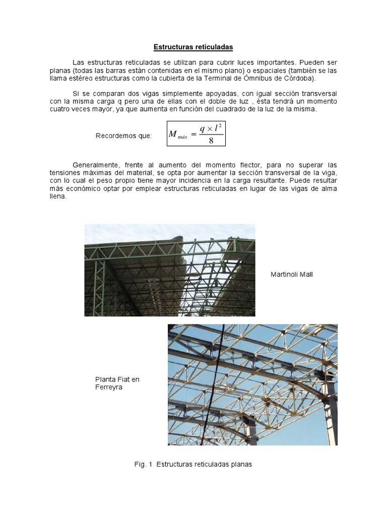 Estructuras Reticuladas B | PDF | Science | Ingeniería