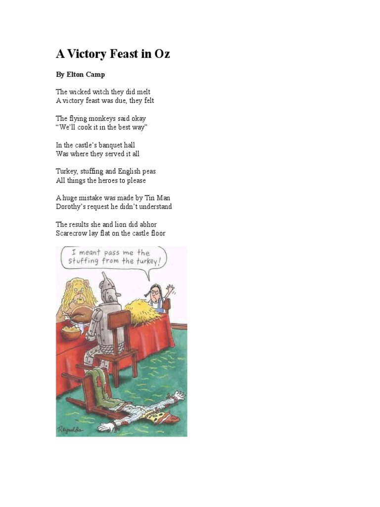 Oz's Victory Feast Poem | PDF | Young Adult