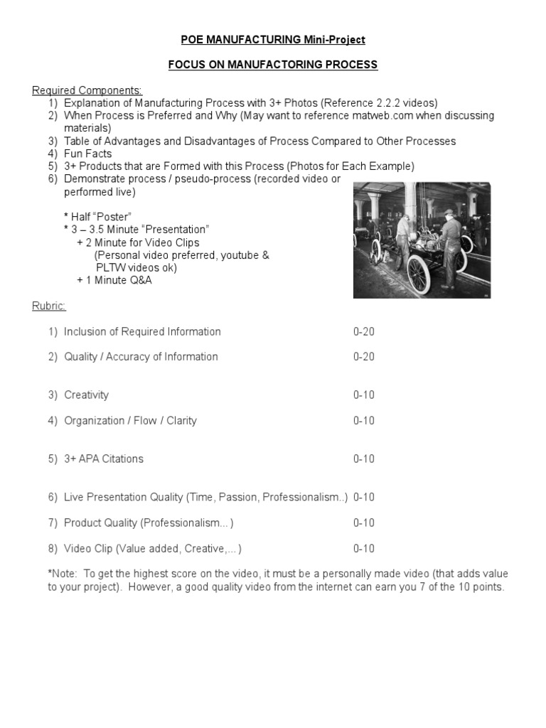 POE Manufacturing Process Overview | PDF | Art
